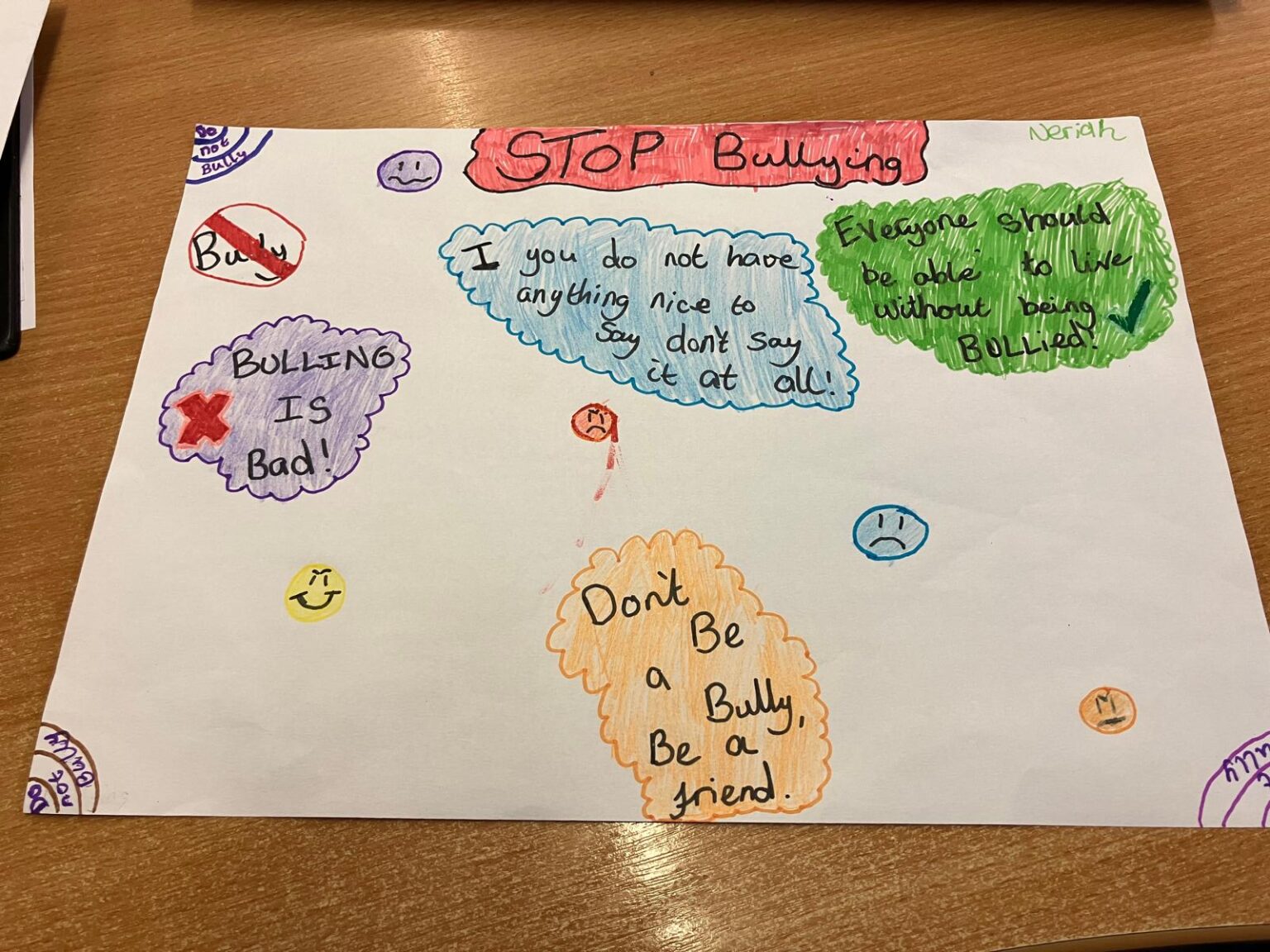 Anti-bullying week competition (winners announced) - Holy Trinity ...